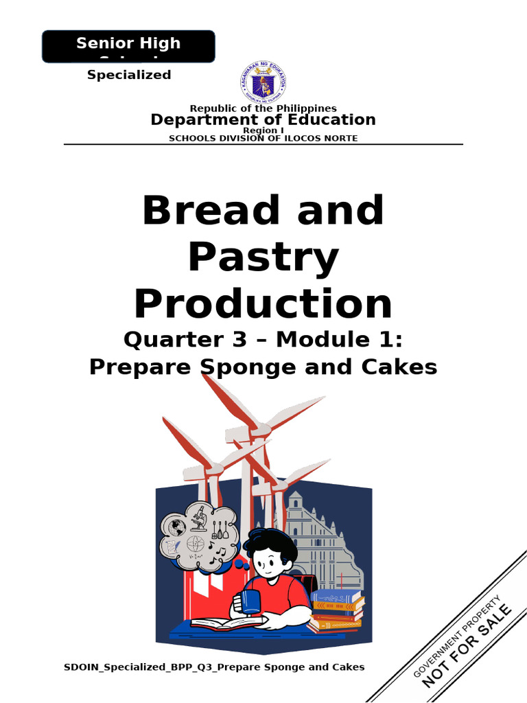 TVL BPP Q3 Mod1 W1-2 Prepare Sponge and Cakes | PDF | Cakes | Foods