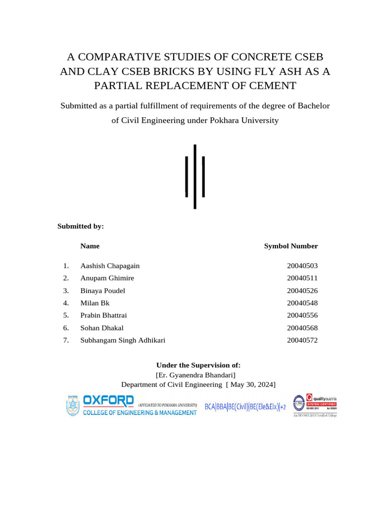 Final Year Project (Thesis) SP | PDF | Brick | Concrete