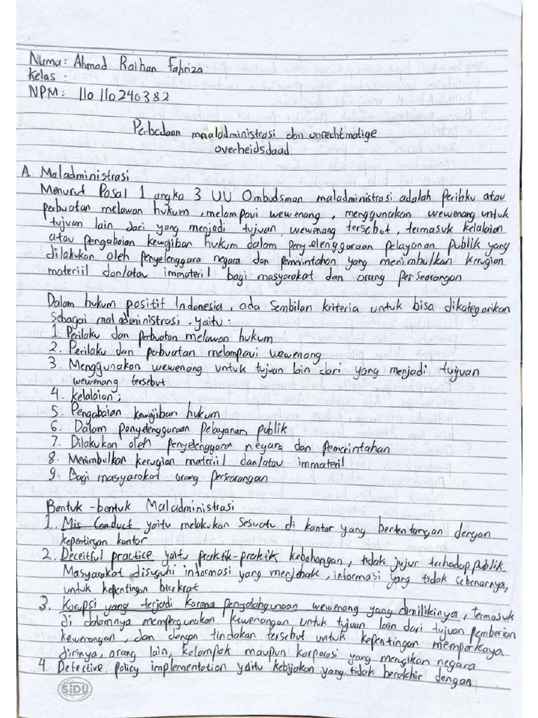 382 - Ahmad Raihan Fahriza - Tugas HAN | PDF