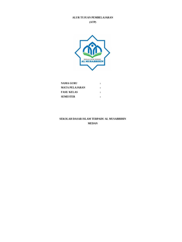Format CP TP Kelas 1 Fix | PDF