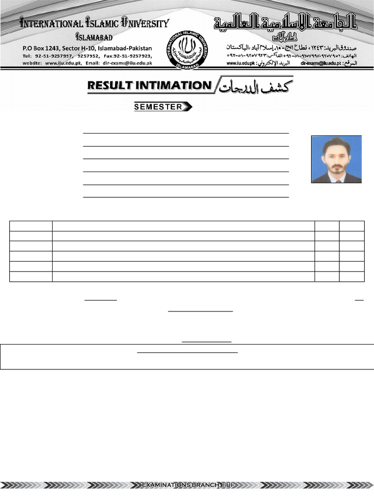 BBA Registration and Grades Report | PDF
