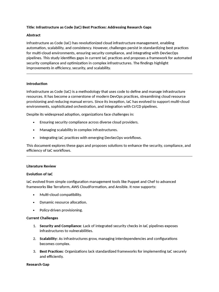 Infrastructure As Code (IaC) Best Practices | PDF | Information Technology | Computing