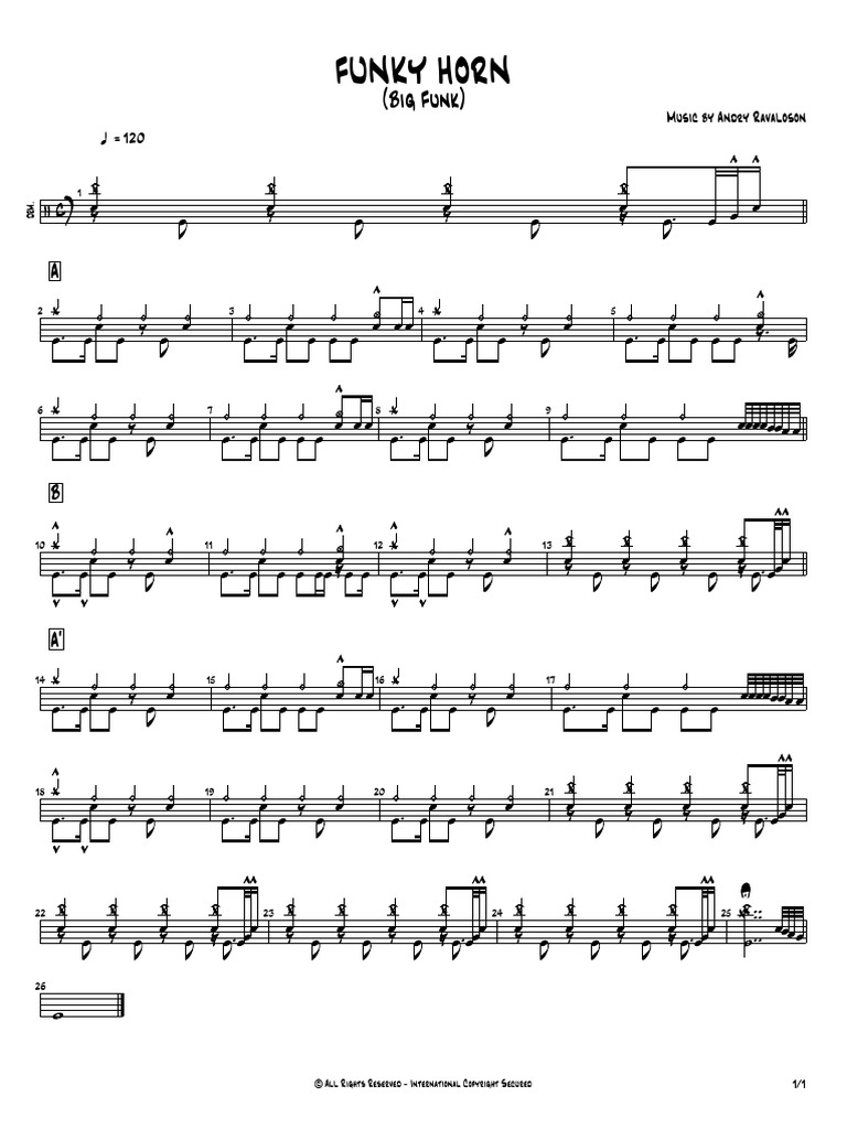 Funky Horn Drum | PDF