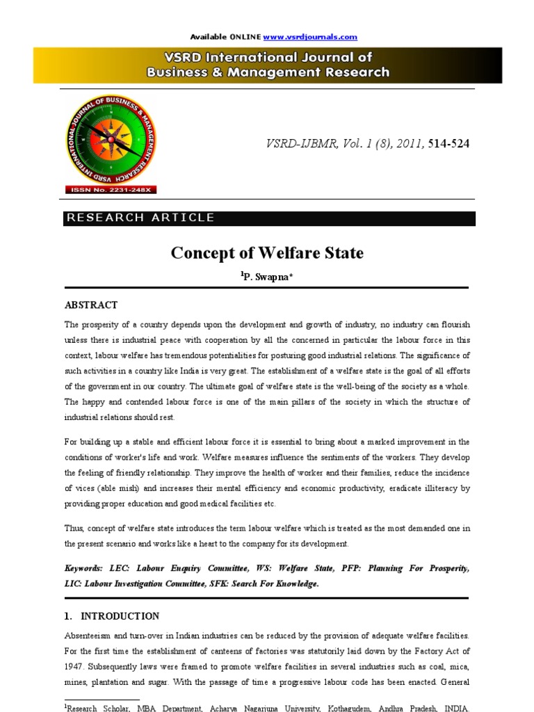 Welfare | PDF