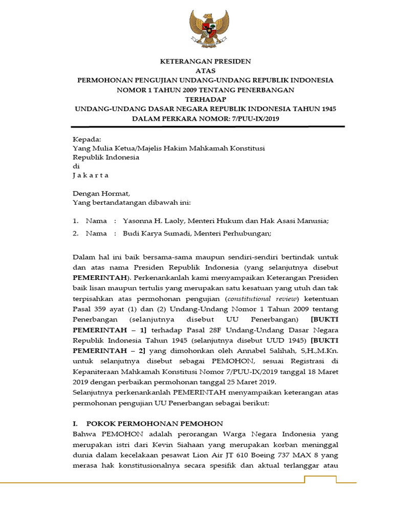 Keterangan-Pemerintah CMCC 2019 | PDF