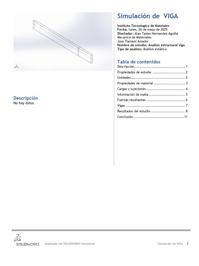 Practica - Viga | PDF | Viga (Estructura) | Ingeniería mecánica