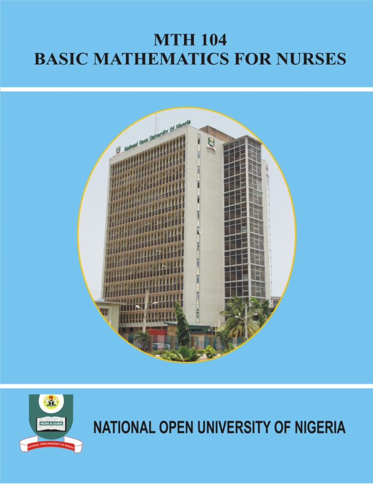 MTH 104 Basic Mathematics For Nurses | PDF | Integer | Division ...