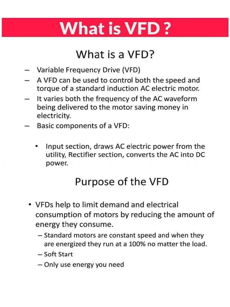 What Is VFD | PDF
