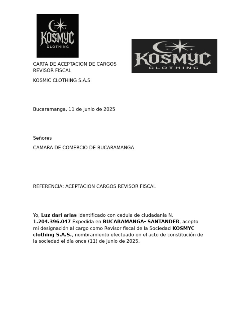 Carta Con Membrete | PDF