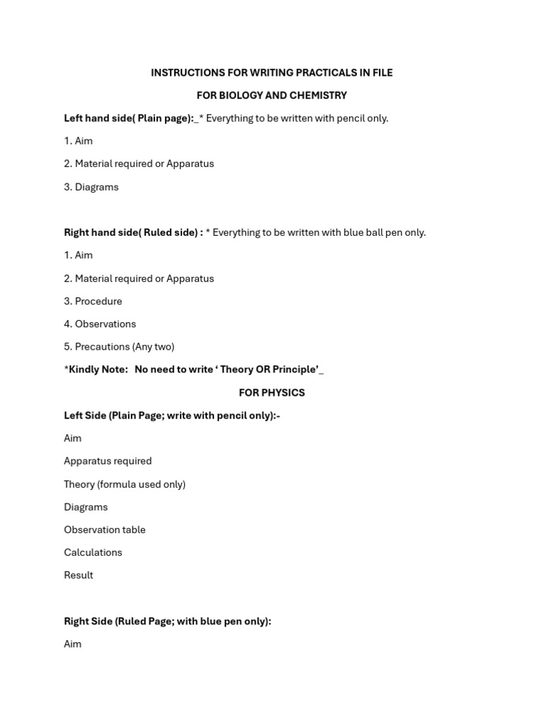 Practical Writing Instructions for Science | PDF