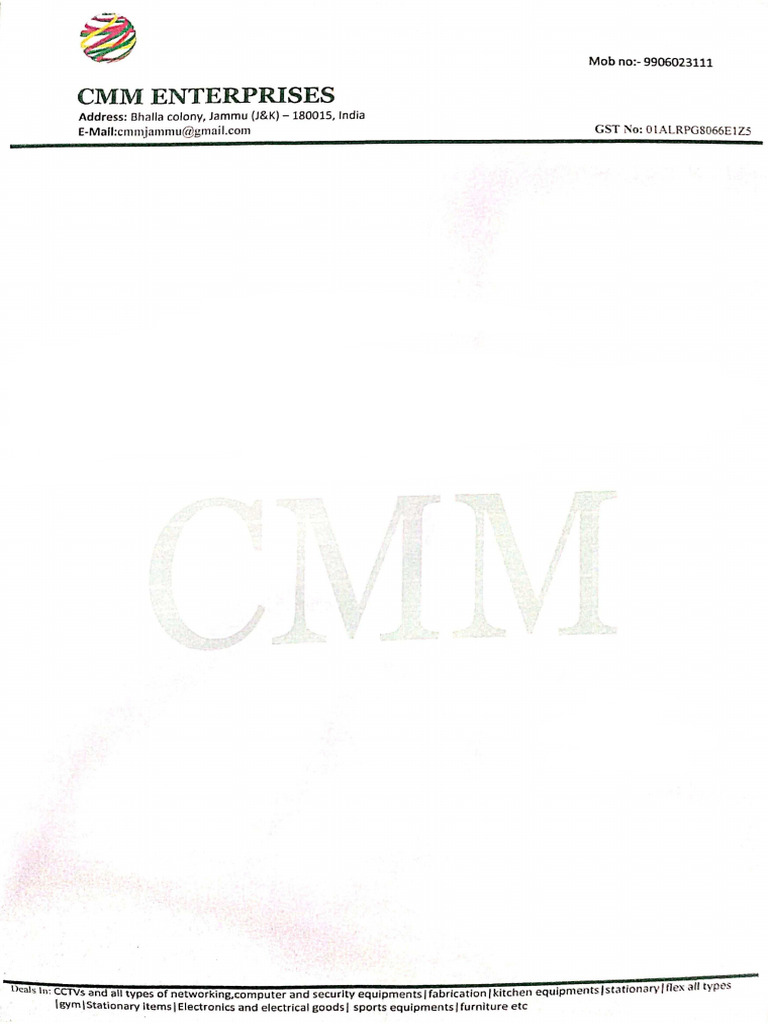 CMM Emd | PDF