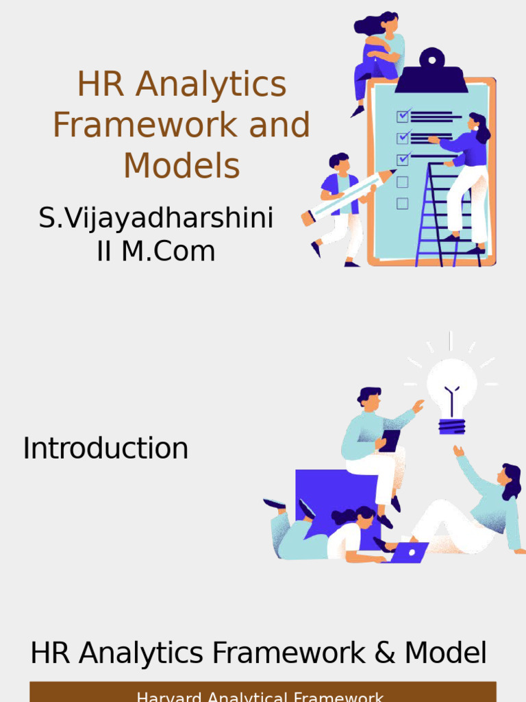 HR Analytics Framework and Models: S.Vijayadharshini | PDF