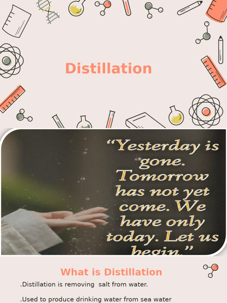 Distillation: Sea Water Desalination Process | PDF