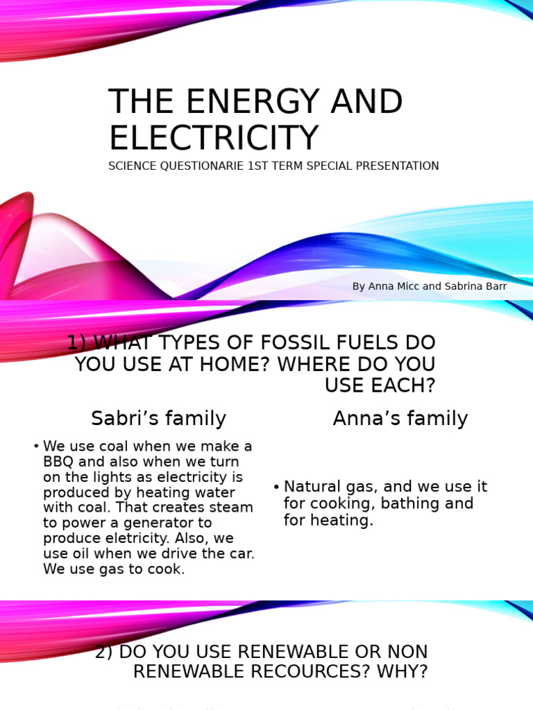 Science Project - A. Micc and S. Barr | PDF | Efficient Energy Use ...