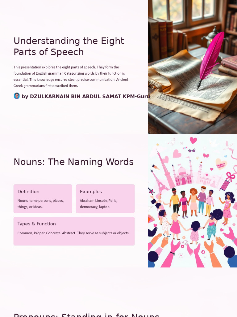 Mastering the Eight Parts of Speech | PDF | Part Of Speech | Noun