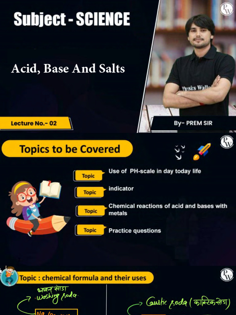 Acid, Base and Salts - Class Notes-2 | PDF