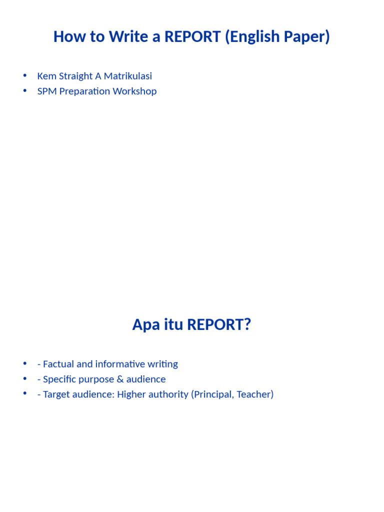SPM REPORT Teaching Presentation BlueTheme | PDF | Human Communication ...