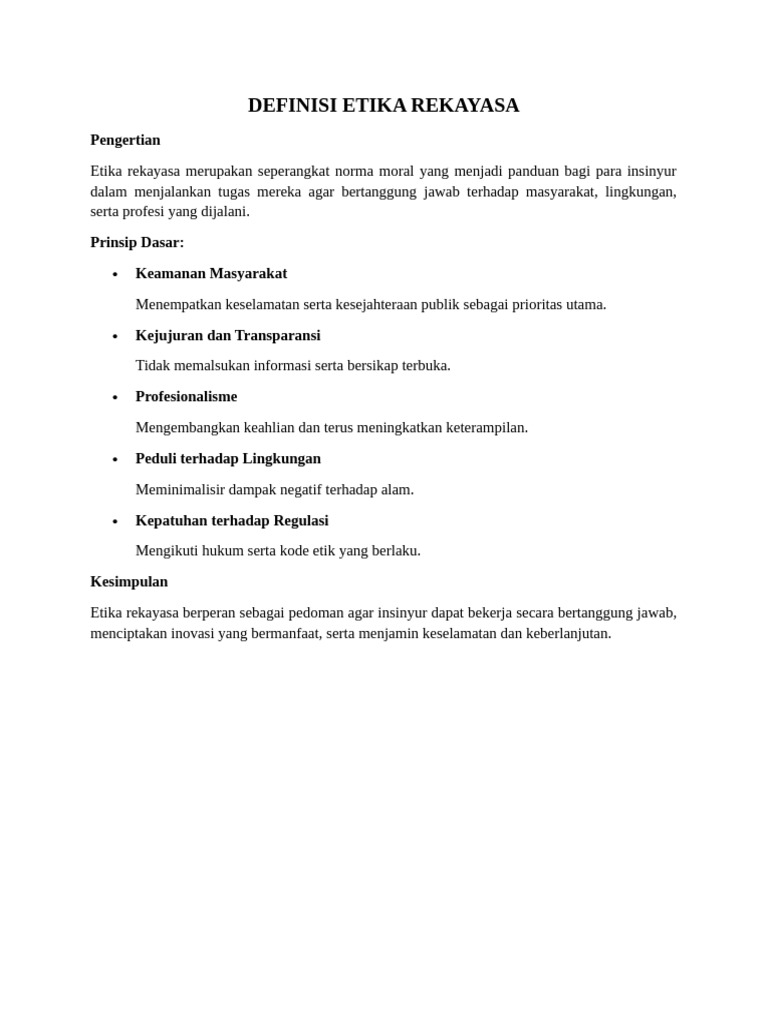 Tuga Fikar Etika Rekayasa | PDF