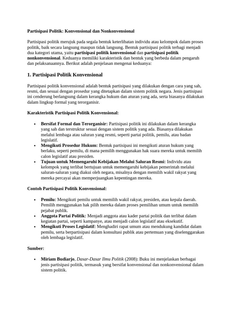 Partisipasi Politik | PDF