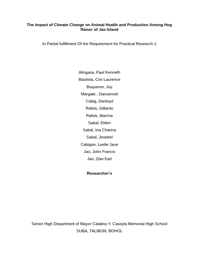 11-STUDY THESIS | PDF | Climate Change | Natural Environment