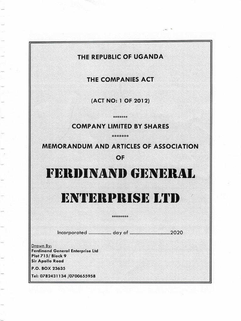 The Companies Act | PDF