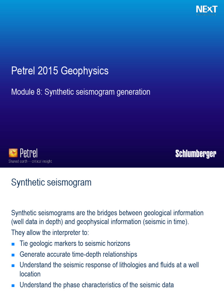 Synthetic Seismogram Generation Guide | PDF | Seismology | Geophysics