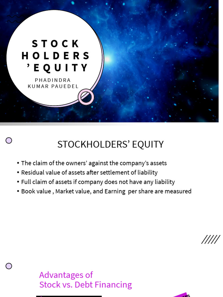 Stockholders's Equity | PDF | Treasury Stock | Dividend