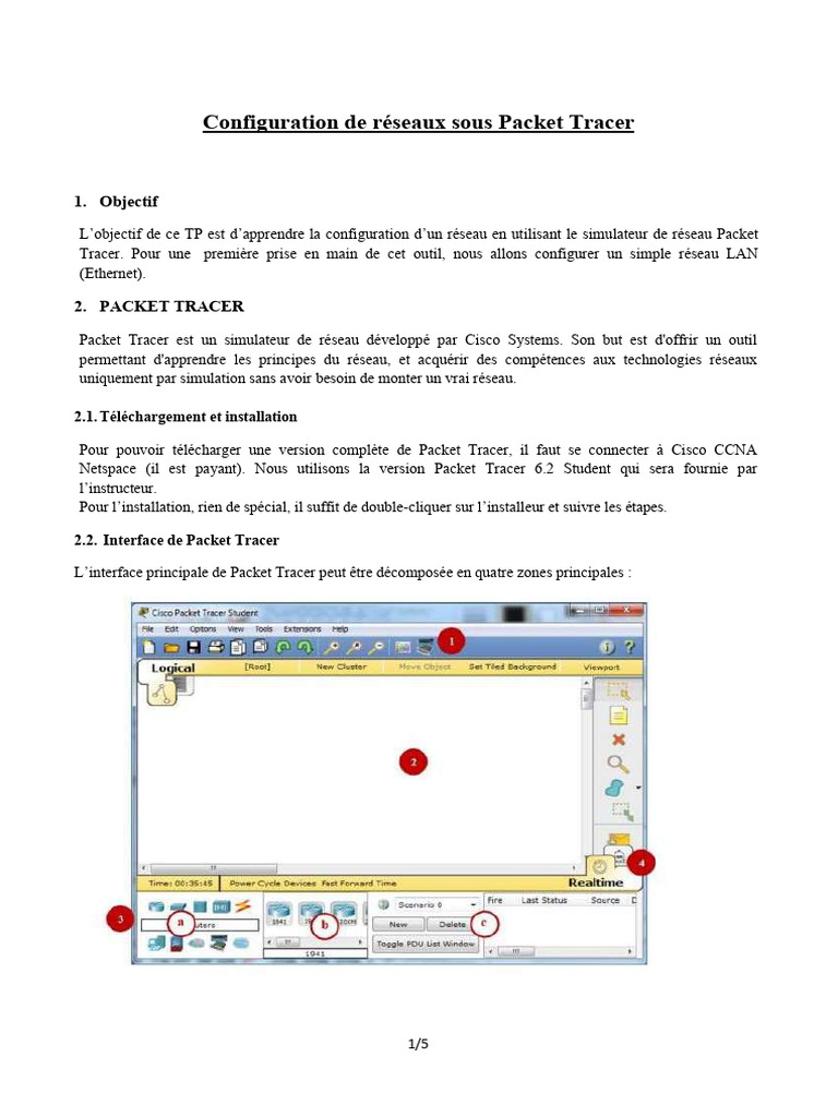 Configuration de réseaux avec Packet Tracer | PDF | Matériel ...