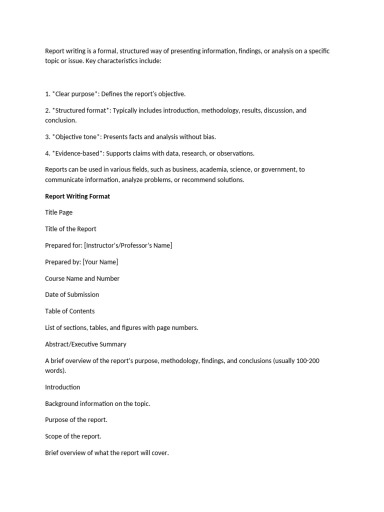 Report Writing-WPS Office | PDF