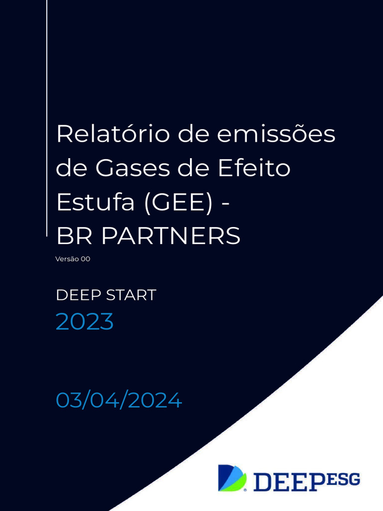 Relatório de Emissões GEE 2023 BR Partners | PDF | Gás de efeito estufa ...