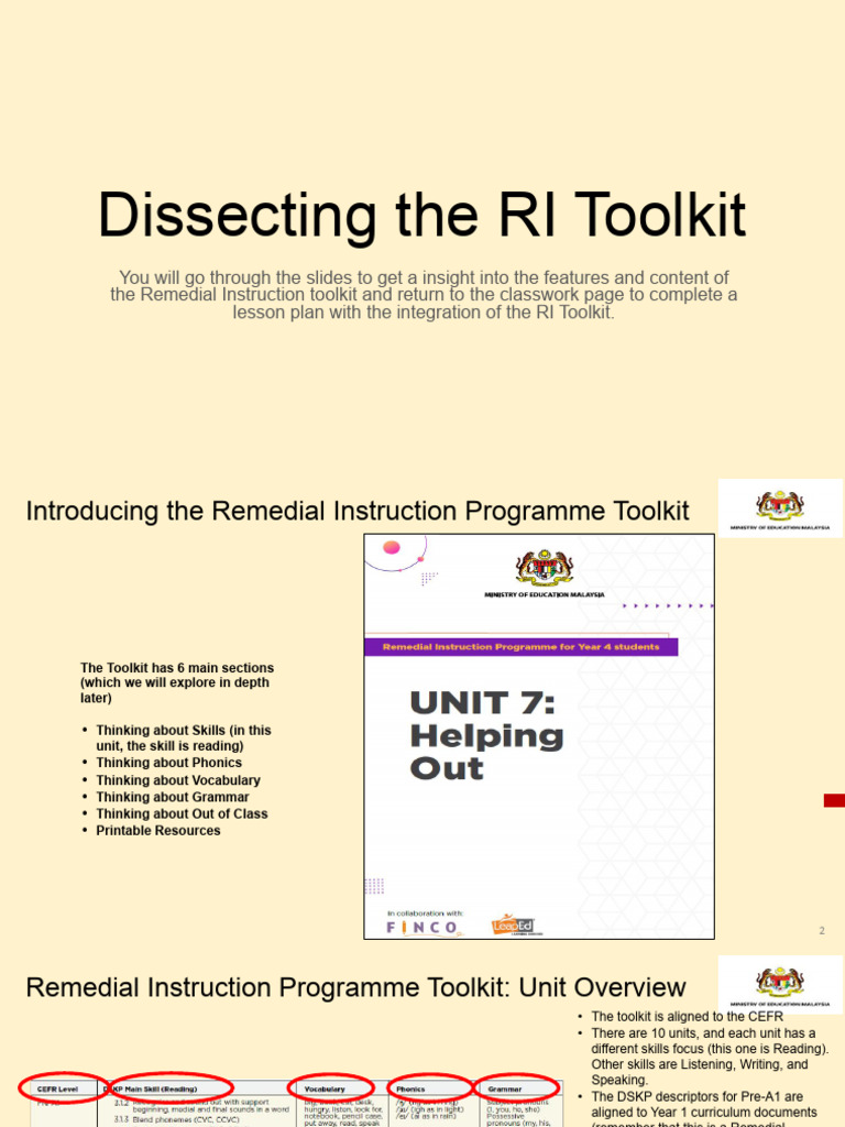 Remedial Instruction Toolkit Overview | PDF | Phonics | Education Theory