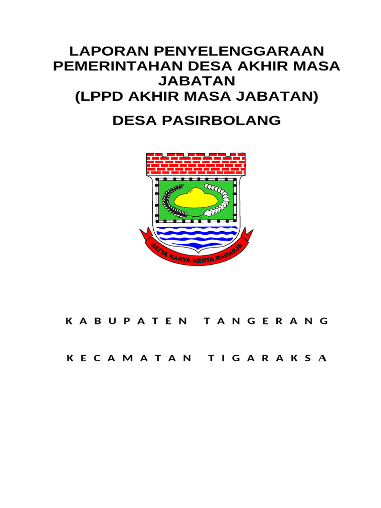 (LPPD) Masa Akhir Jabatan | PDF