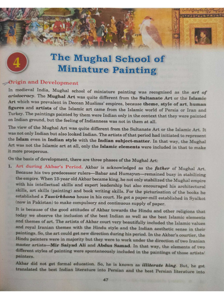 Mugal School Miniature Painting | PDF