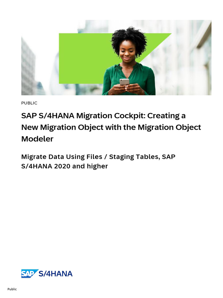 SAP S - 4HANA Migration Object Modeler - Creating A New Migration Object | PDF | Databases ...