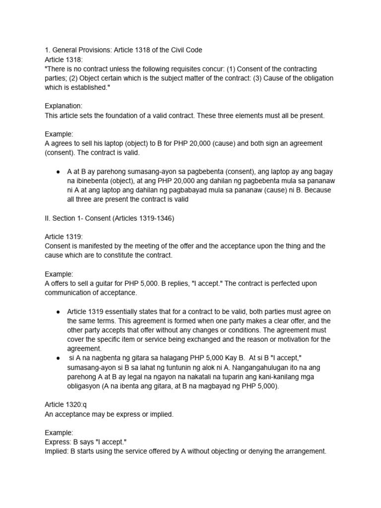 Article 1319-1324 | PDF | Civil Law (Legal System) | Private Law