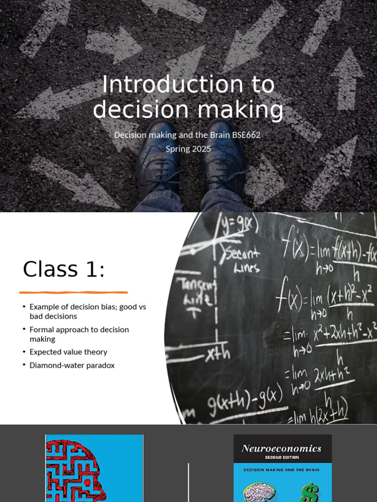 Introduction To Decision Making Part 1 | PDF | Utility | Decision Theory