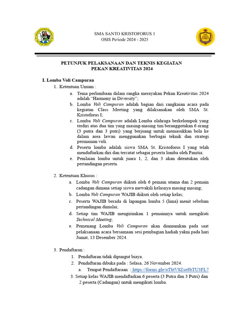 Juklak Juknis PK Desember | PDF