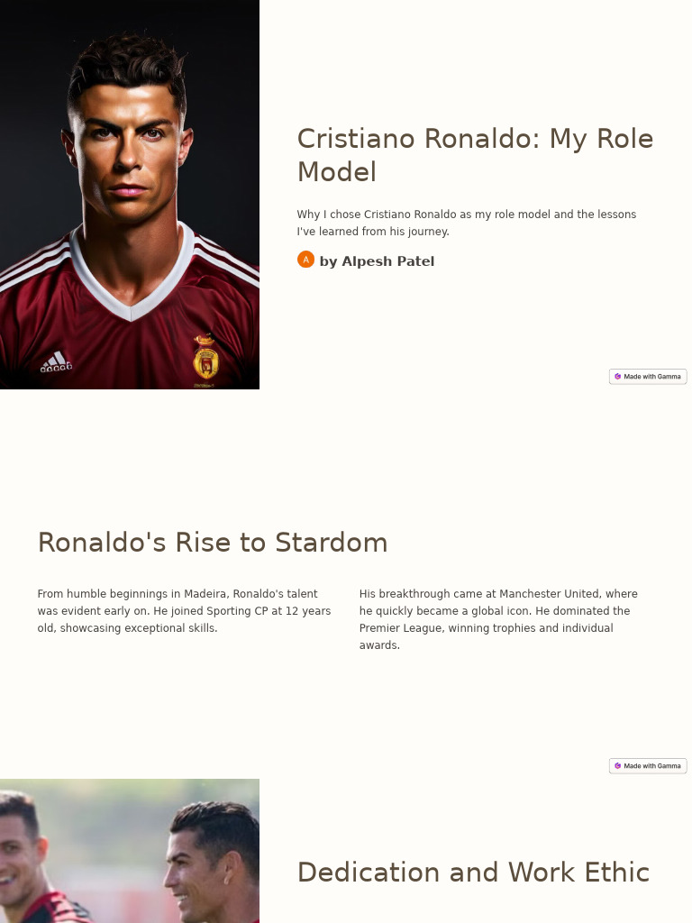 Cristiano Ronaldo My Role Model | PDF | Leadership