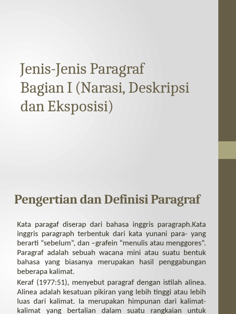 Jenis-Jenis Paragraf | PDF