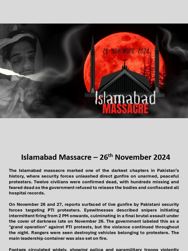 Short Dossier On Islamabad Massacre | PDF