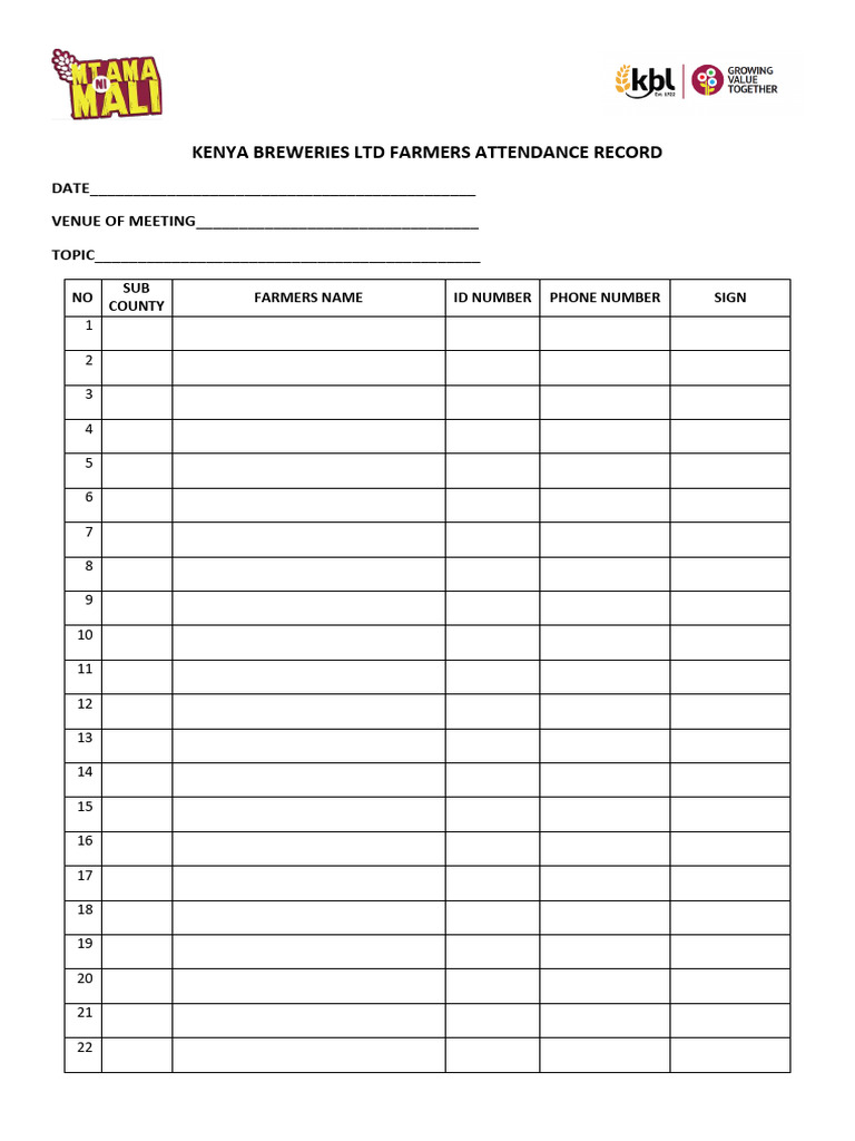 Training Attendance Record | PDF