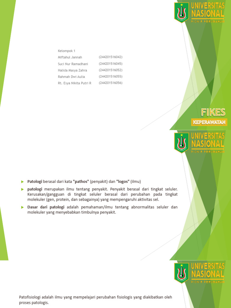 Patologi Dan Patofisiologi (Kel 1) Idk | PDF