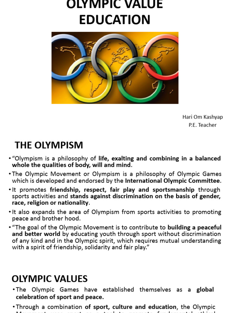 Understanding Olympic Core Values | PDF | Olympic Games | Multi Sport ...