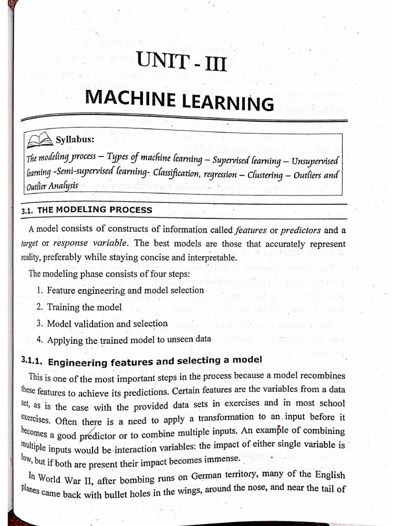 Data Science Unit 3 Notes | PDF