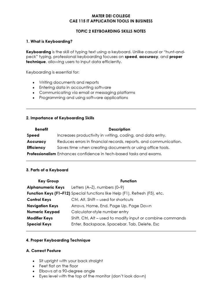 Mastering Keyboarding Skills Essentials | PDF | Computer Keyboard ...
