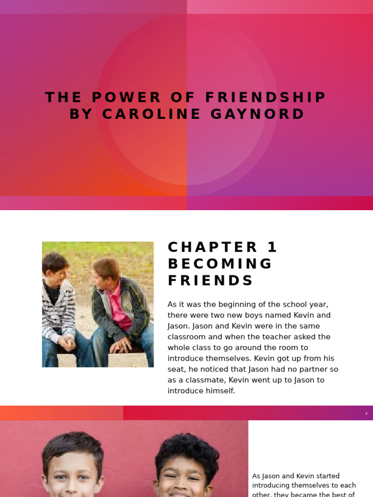 The Power of Friendship Story | PDF