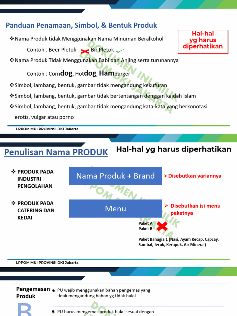 Materi 1 Pengantar Sertifikasi Halal Dan Pengenal SJPH Rev002 5 | PDF