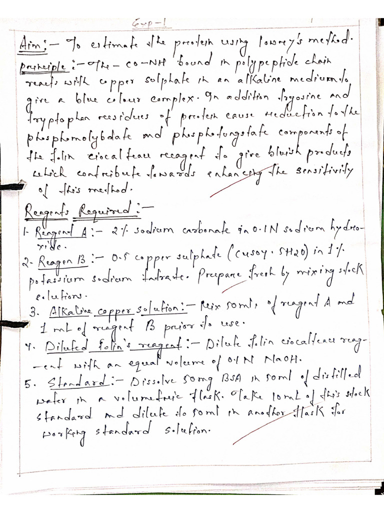 Biochemistry Practical | PDF