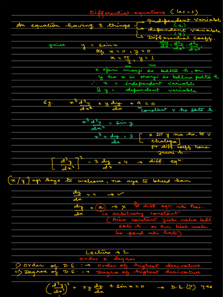 Differential Equations | PDF