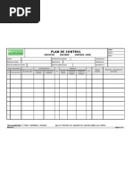 Formato Plan de Control | Tecnología | Informática